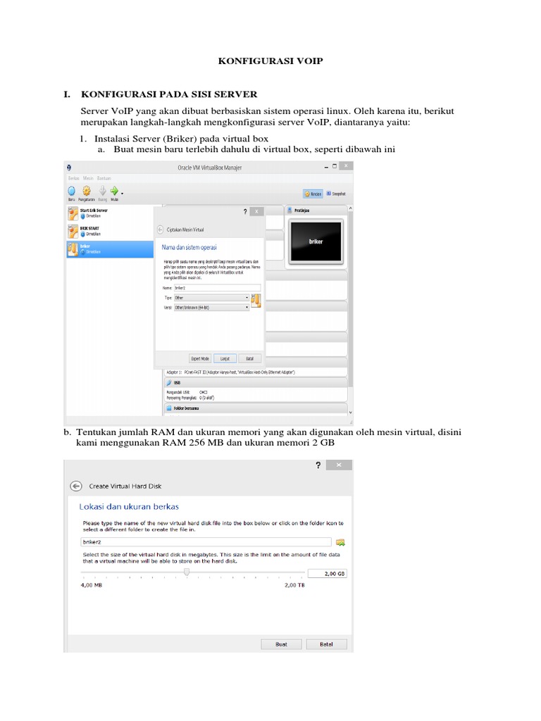 Panduan Konfigurasi VoIP Server | PDF