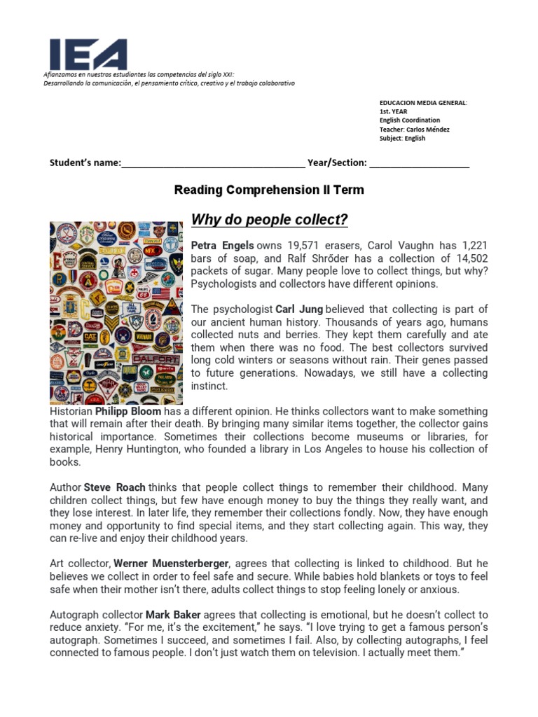 Understanding Why People Collect | PDF | Behavioural Sciences | Cognition