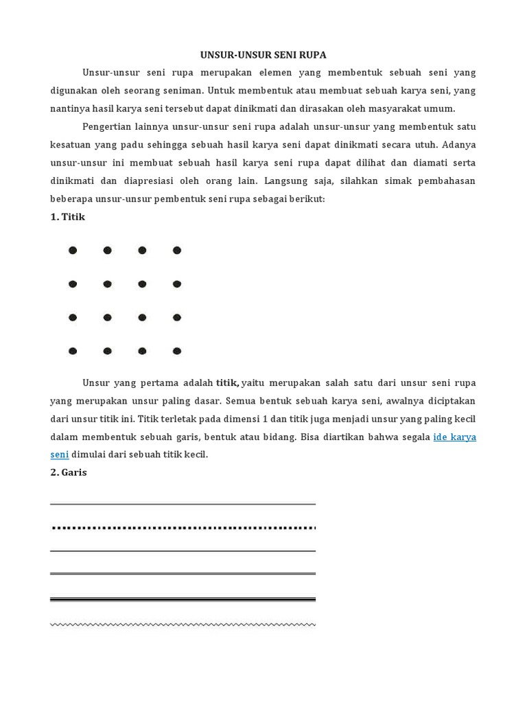 Unsur-Prinsip Nirmana 2D | PDF