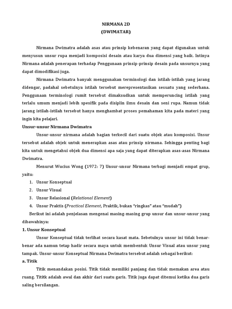 Teori Nirmana 2D | PDF