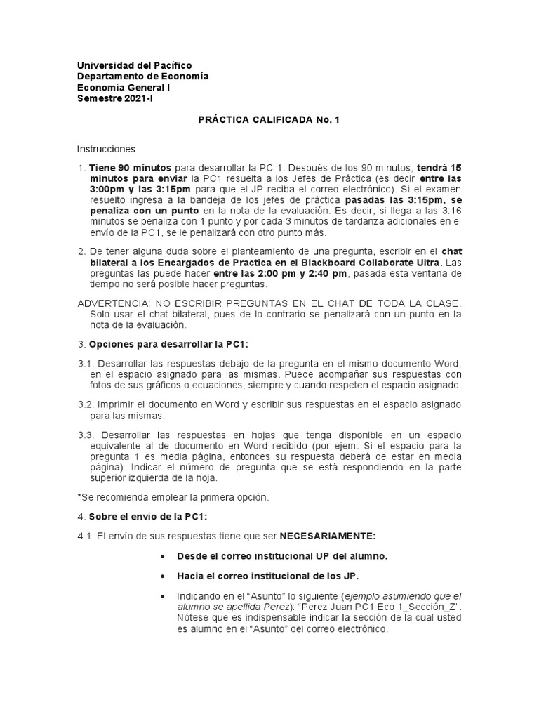 PC1 2021-1 - Solucionario | PDF | Oferta (economía) | Oferta y demanda