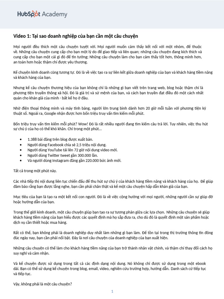 The Power of Storytelling SCRIPT | PDF