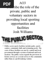 Private, Public and Voluntary Sectors in Sport | PDF | Policy | Economies