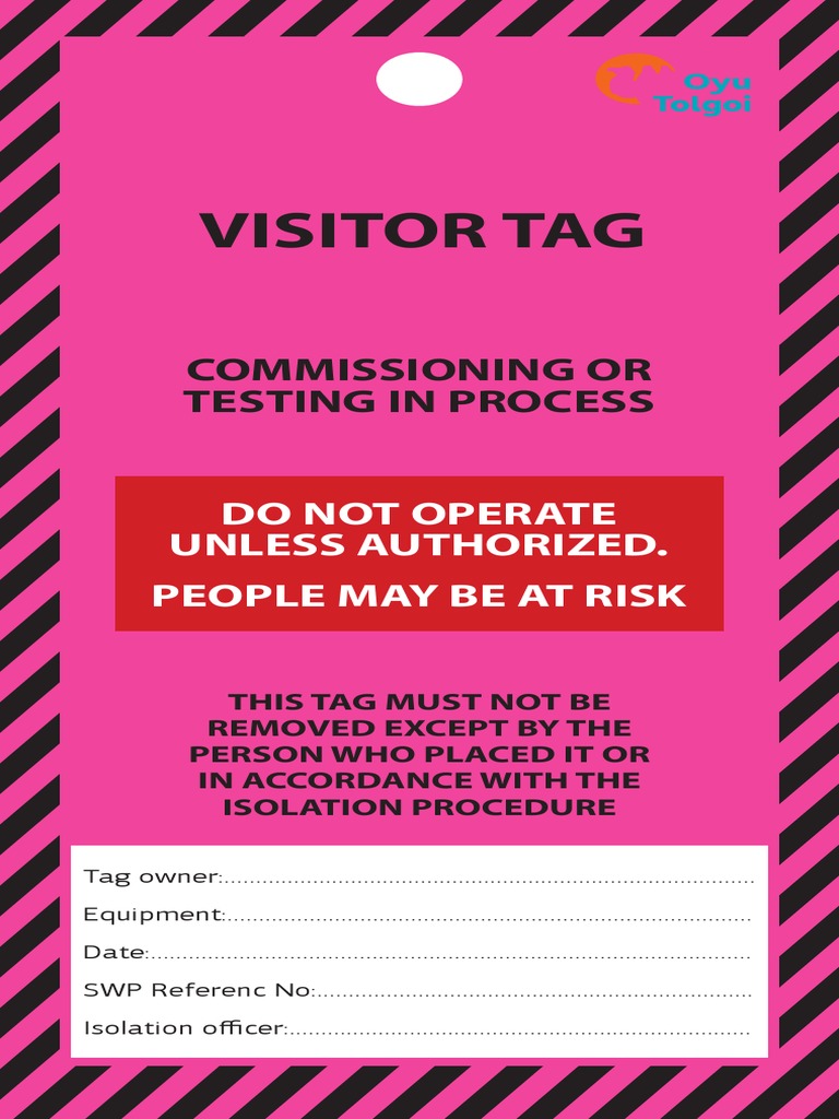 Visitor Tag | PDF