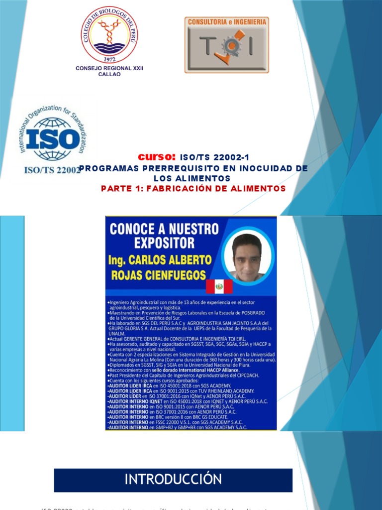 Programas Prerrequisito en Inocuidad Alimentaria | PDF | Agua | Contaminación