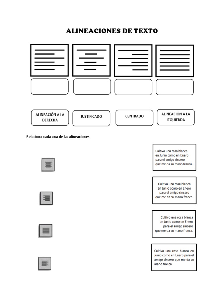 Alineaciones de Texto | PDF