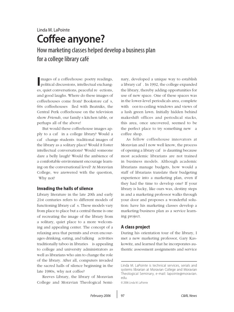 Marketing Coffee Shop Case-Study | PDF | Coffeehouse | Libraries