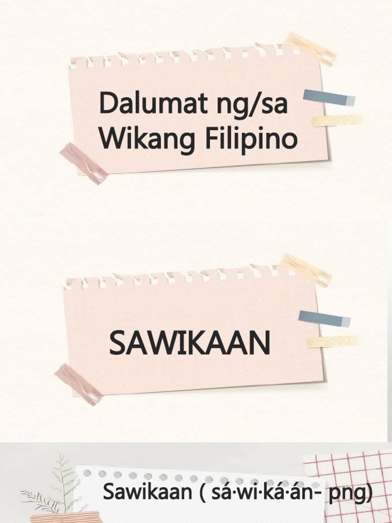 Sawikaan | PDF