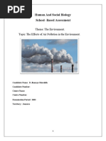 SBA Sample - Human and Social Biology (HSB) | PDF