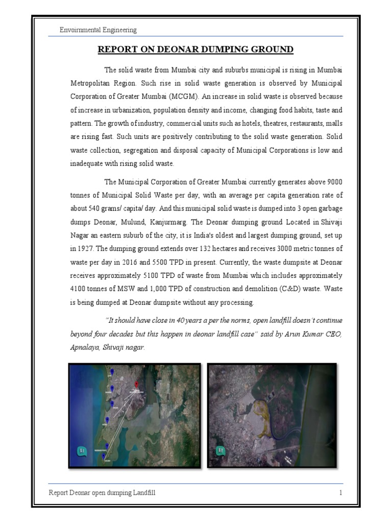 Deonar Dumping Ground | PDF | Landfill | Waste Management