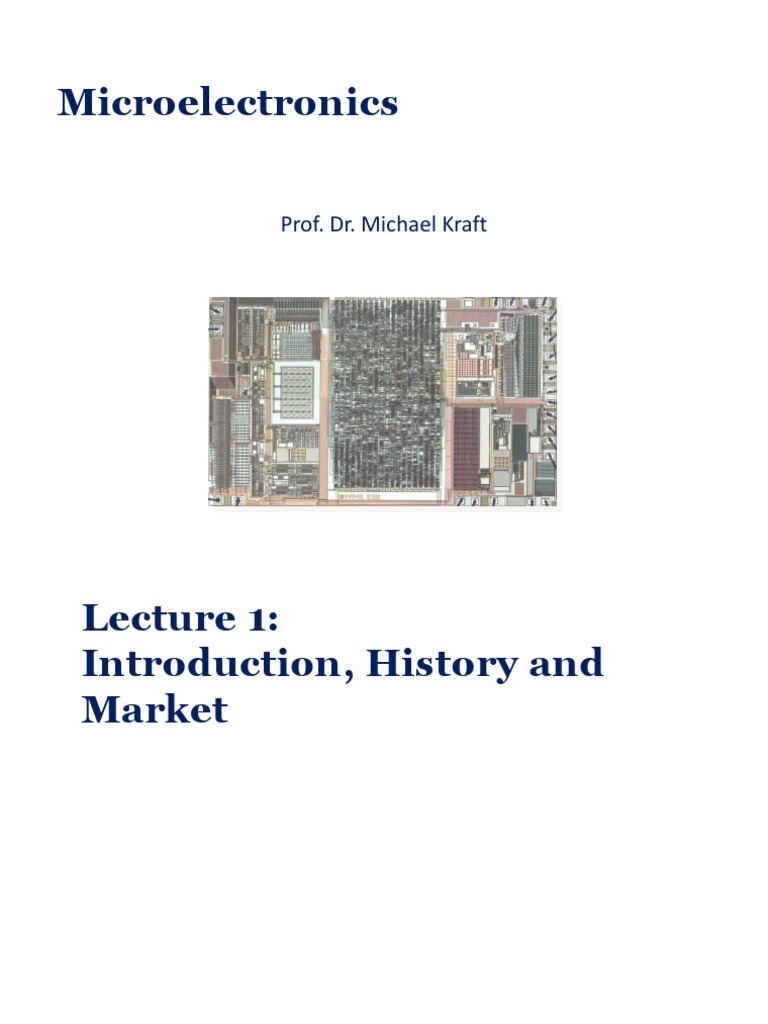 Lecture 1 Introduction and History | PDF | Integrated Circuit | Microprocessor