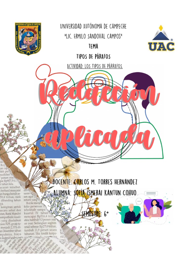 Tipos de Parrafos - Sofia Kantun | PDF