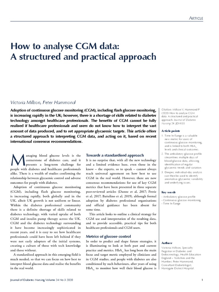 Interpreting CGM Data Effectively | PDF | Glycated Hemoglobin | Diabetes