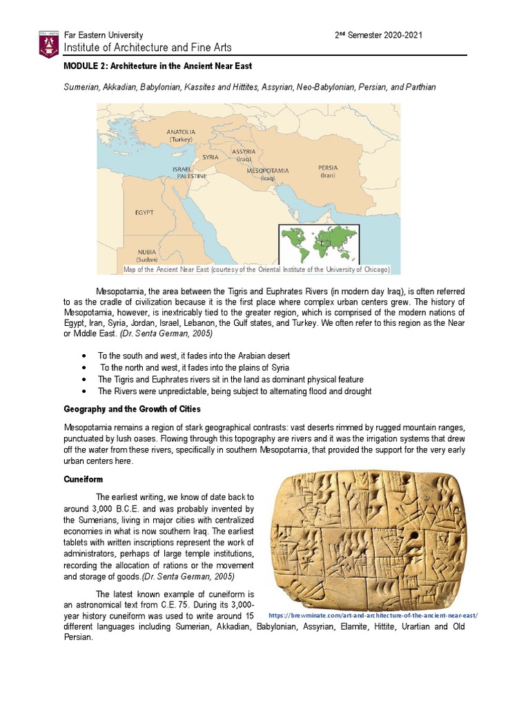 MODULE 2 Architecture in The Ancient Near East | PDF | Babylon | Sumer