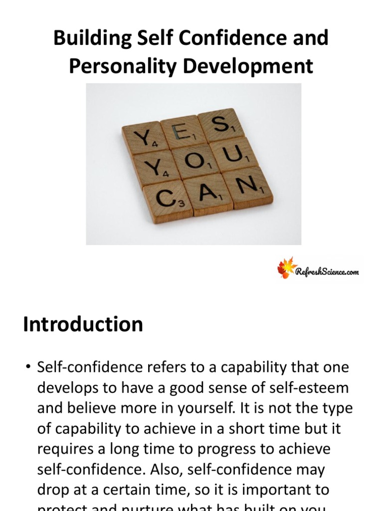 Building Self Confidence and Personality Development | PDF | Self ...