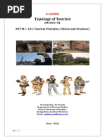 Overview of Tourist Typologies | PDF | Tourism