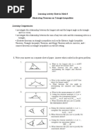 Hinge Theorem Worksheet 5.6 | PDF | Teaching Mathematics | Mathematical ...