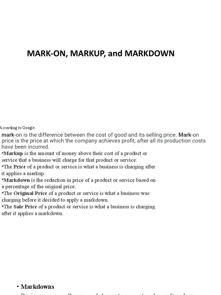 Business Math | PDF | Prices | Cost