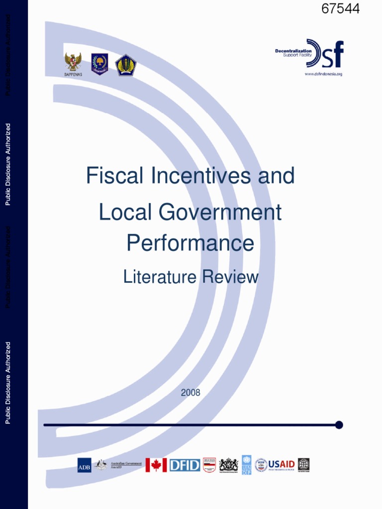 Fiscal Incentives and Local Government Performance | Download Free PDF ...