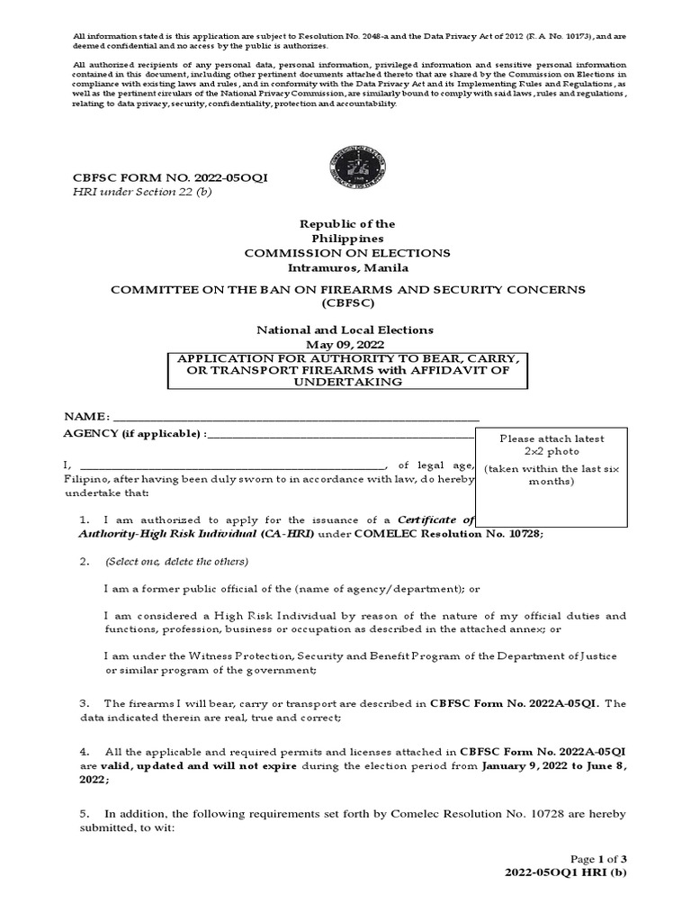 HRI Under Section 22 (B) | PDF | Information Privacy | Privacy