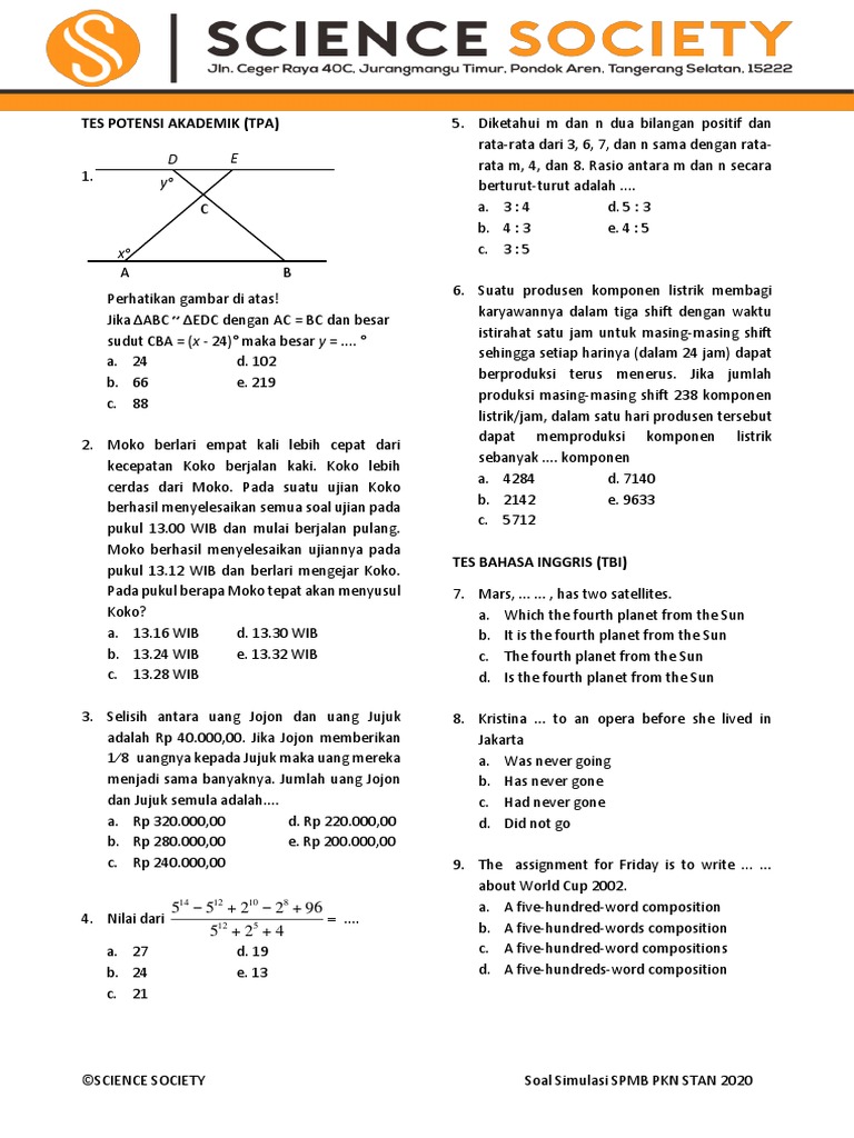 Soal STAN | PDF