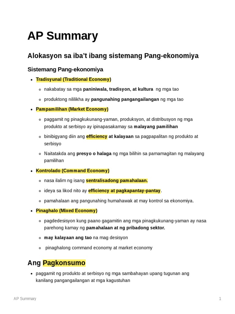 AP Summary | PDF