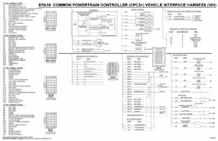 PDF Epa10 Common Powertrain Controller cpc2 Vehicle Interface Harness ...