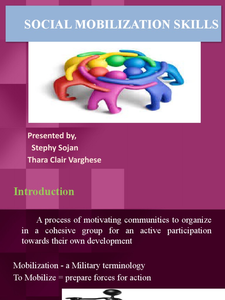 Social Mobilization Skills | PDF | Community | Leadership