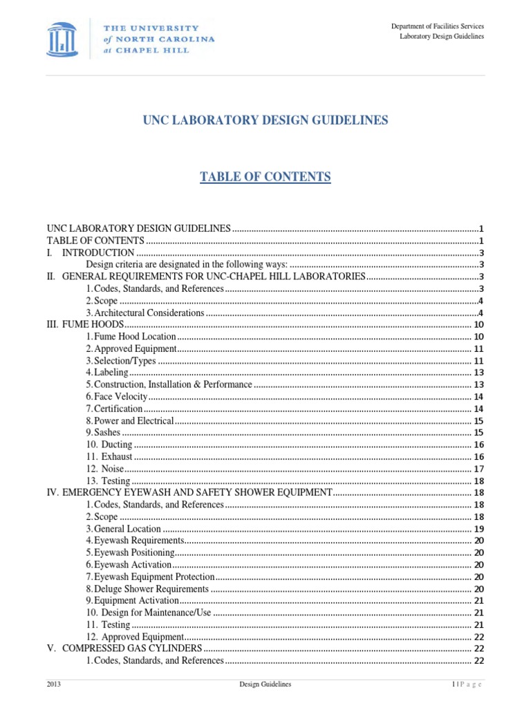 Laboratory Design Guidelines | PDF | Laboratories | Building Engineering