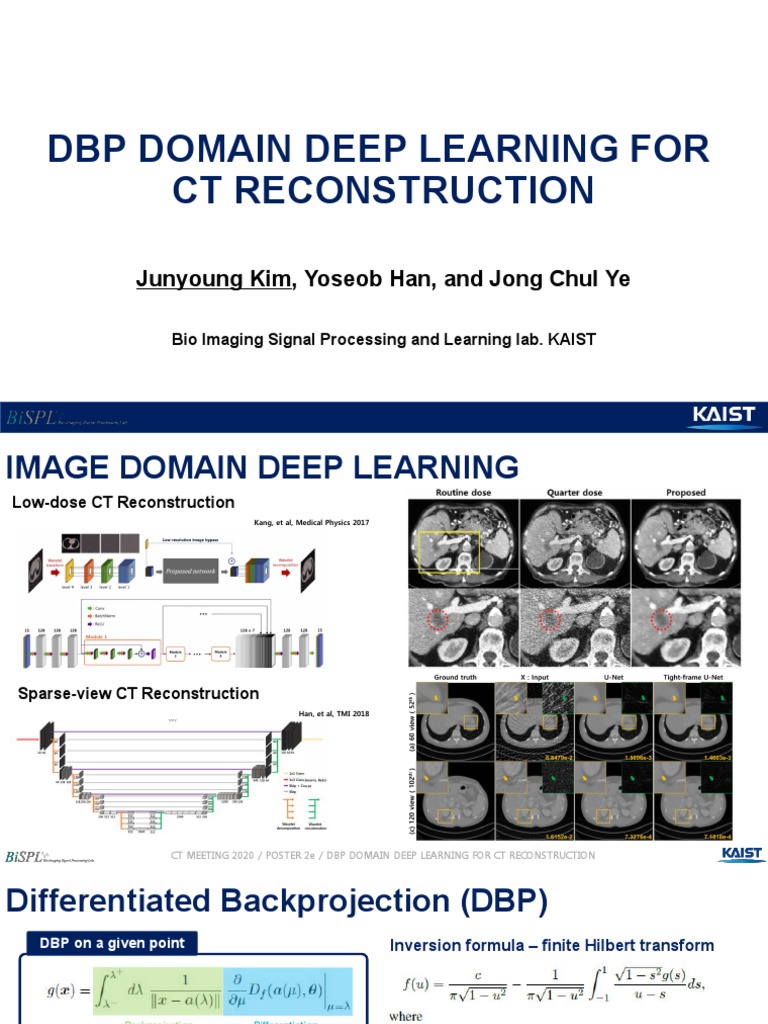 DBP Domain Deep Learning For CT Reconstruction | PDF | Deep Learning ...