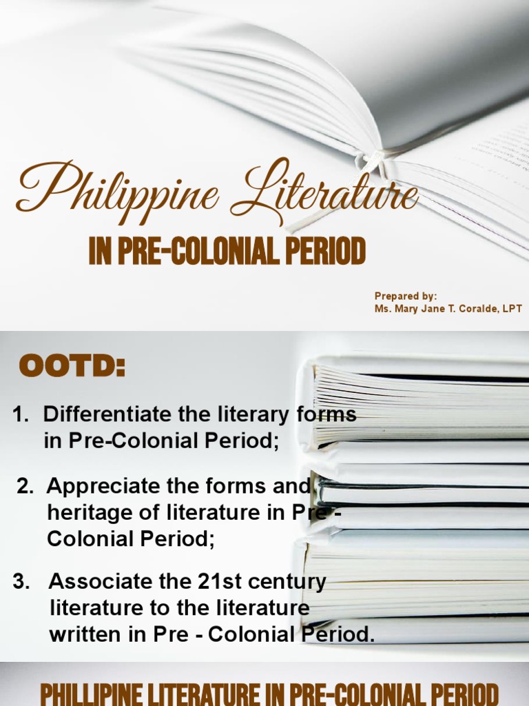 Pre-Colonial Philippine Literature Overview | PDF | Comedy | Poetry