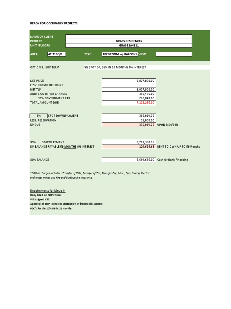 Smdc-Sample-Computation Grass | PDF