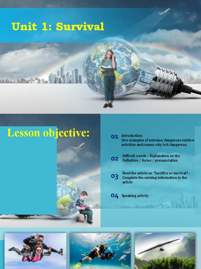 Survival and Outdoor Activity Vocabulary | PDF | Noun | Vocabulary