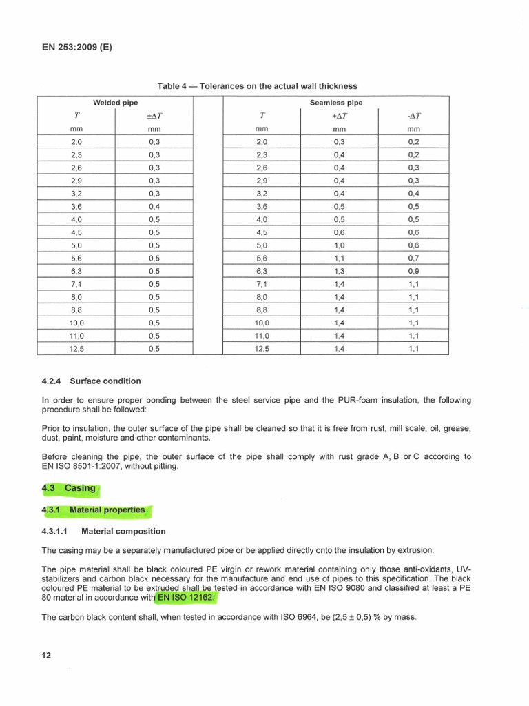 EN 253 - Casing | PDF