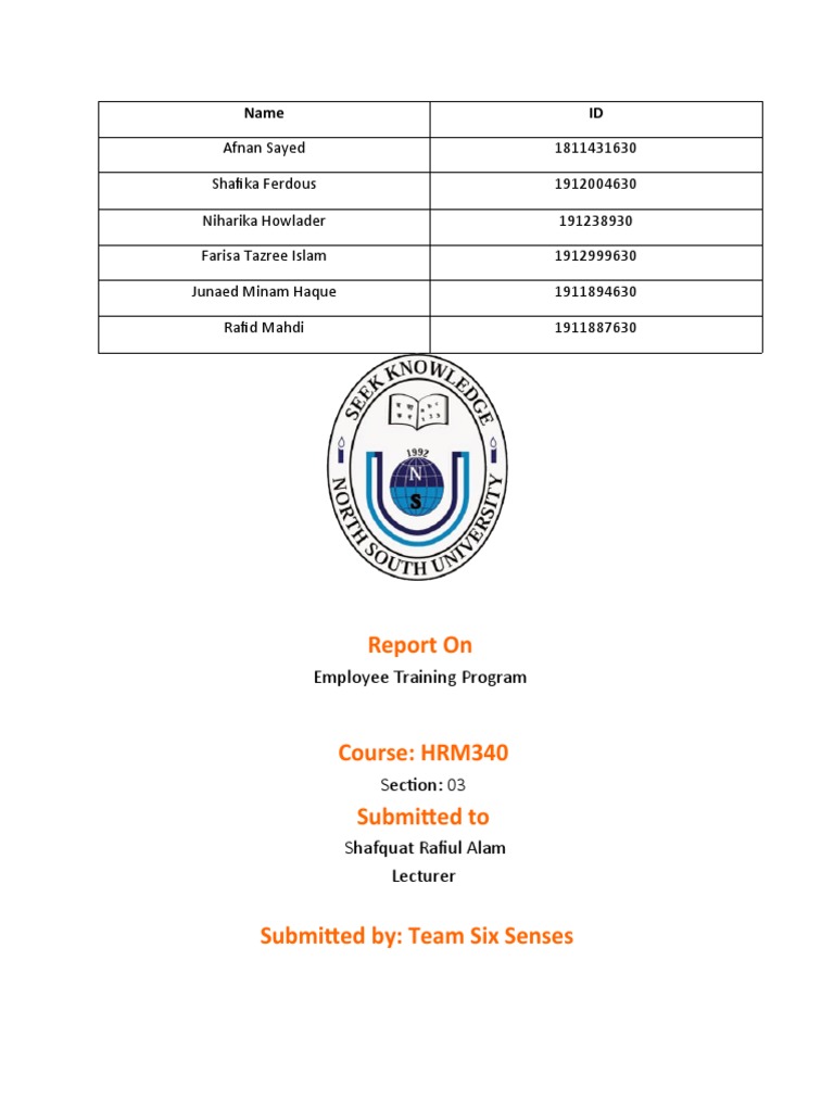 Hrm-340.3 Final Report Team-Six-Senses | PDF | Performance Appraisal ...
