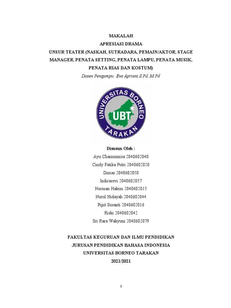 Unsur dan Pengertian Teater | PDF