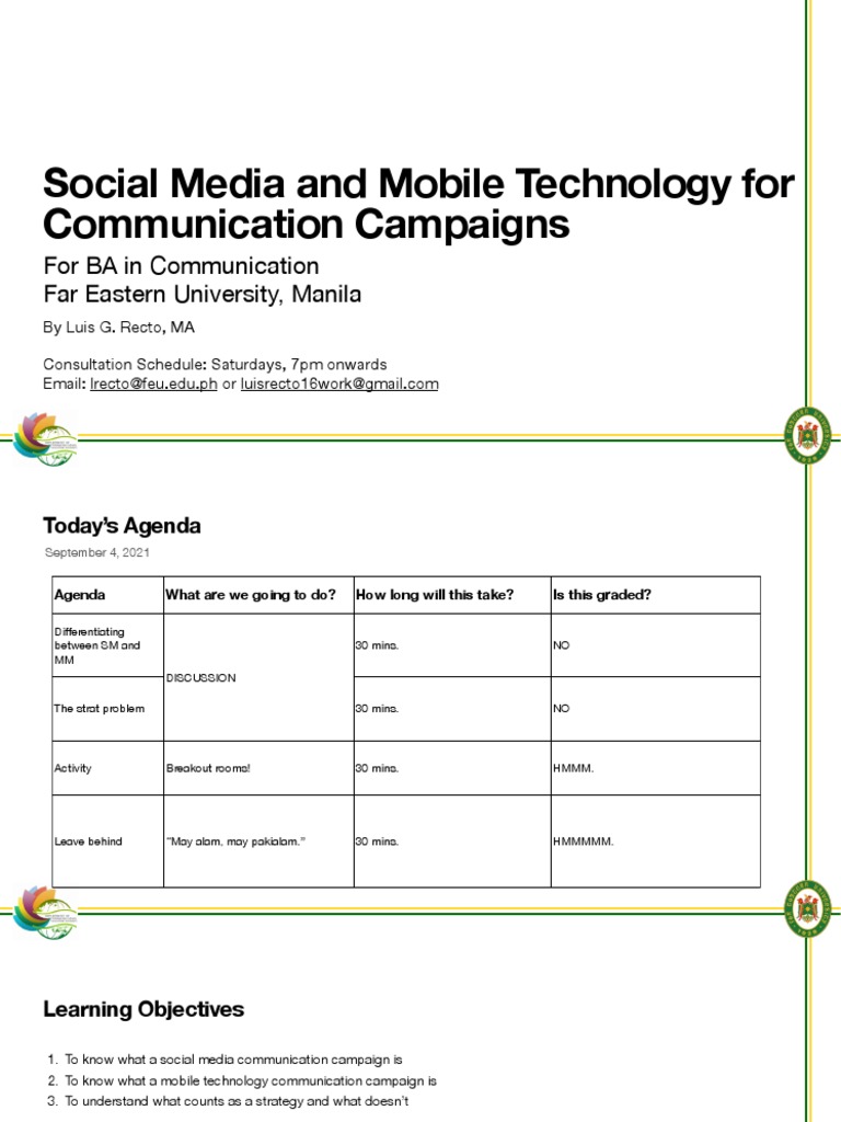 Social Media vs. Mobile Campaigns | PDF | Popular Culture & Media ...