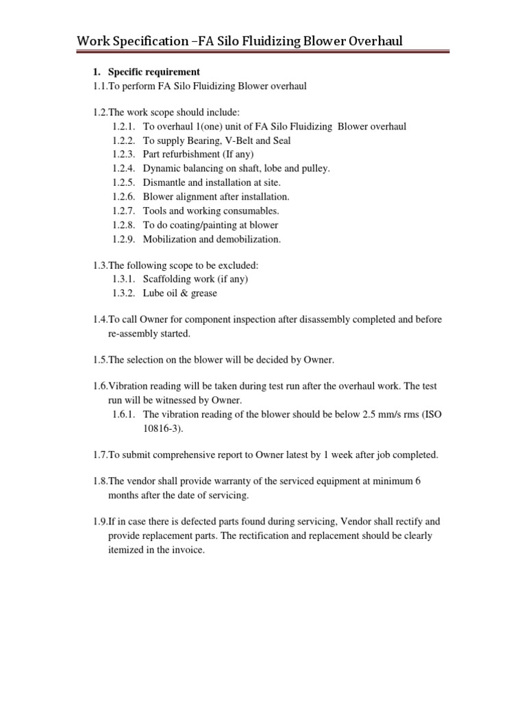 Fly Ash Silo Fluidizing Blower | PDF | Personal Protective Equipment ...
