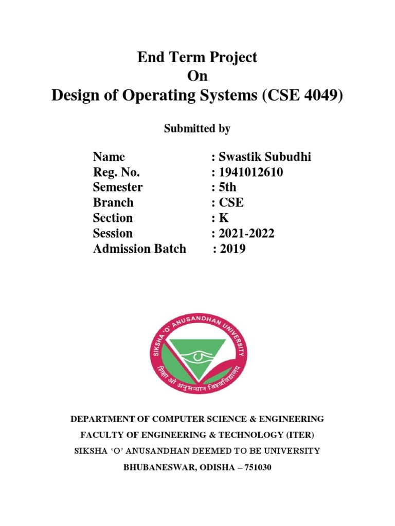 Dos Assignment 1941012610 K | PDF | Computing | Computer Programming
