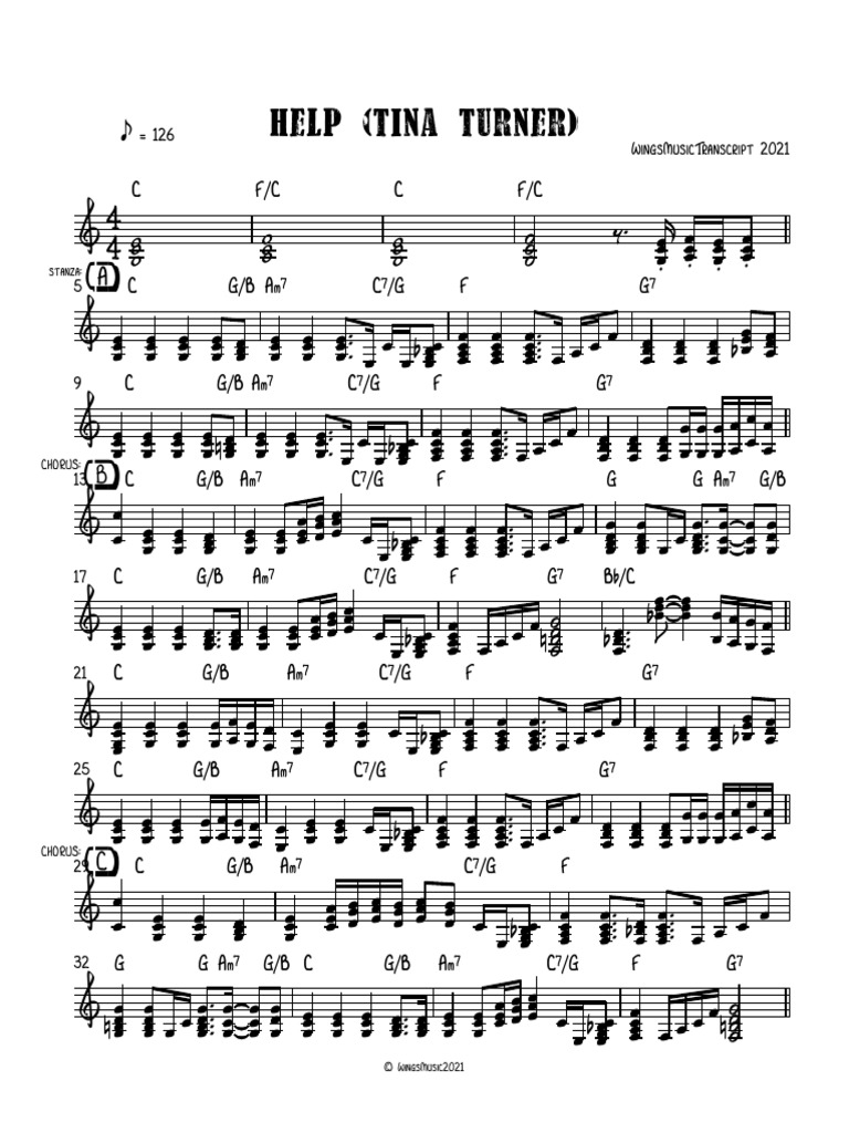 Help (Tina Turner) | PDF