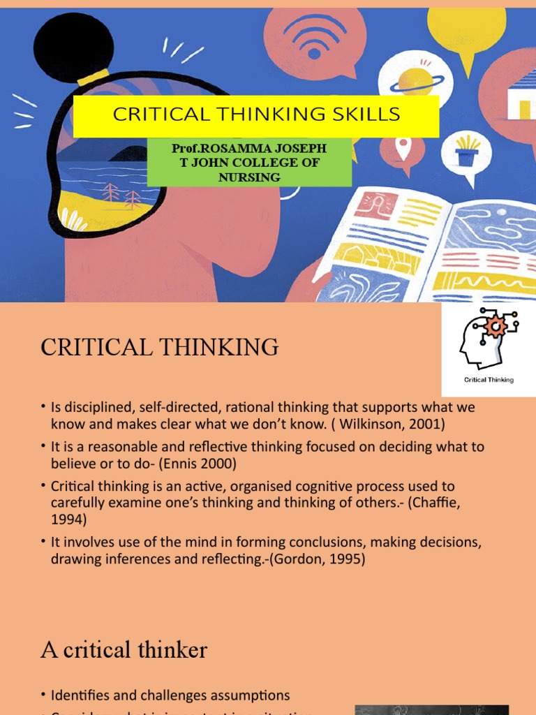 Critical Thinking Skills | PDF | Critical Thinking | Thought