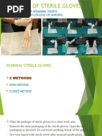 CHECKLIST Gowning and Gloving | PDF | Hand | Glove