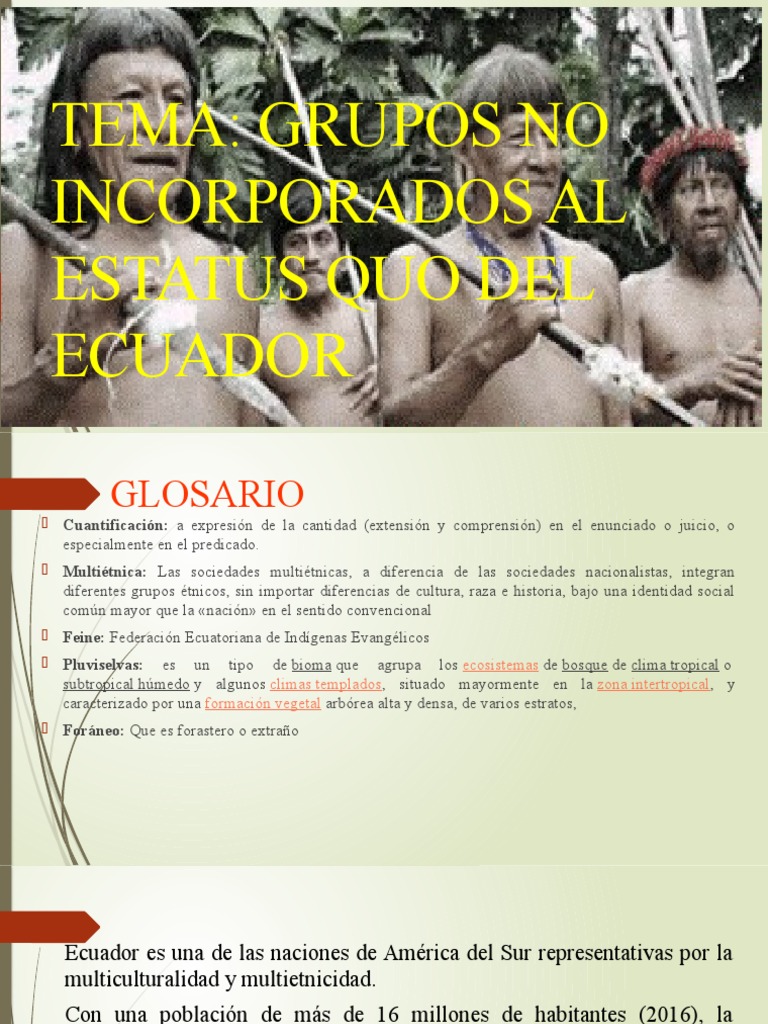 Tagaeri - Taromenane | PDF | Pueblos Indígenas de las Américas | Gente ...