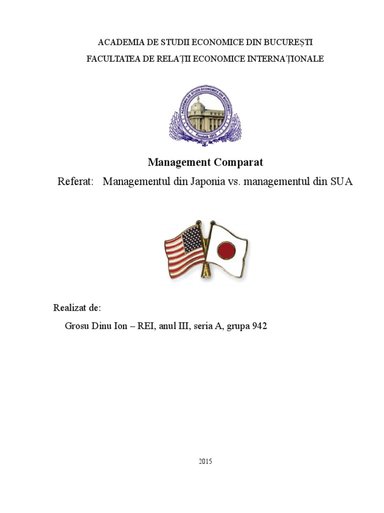 Referat Management Comparat | PDF