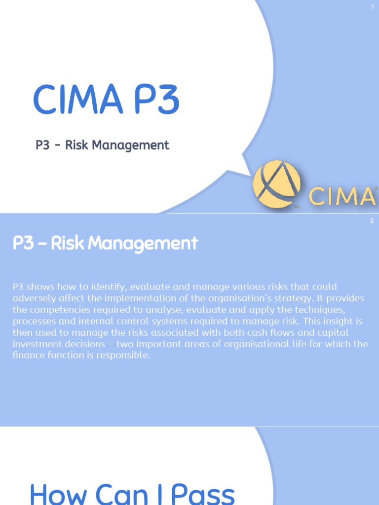CIMA P3 Practice PDF | PDF | Computers