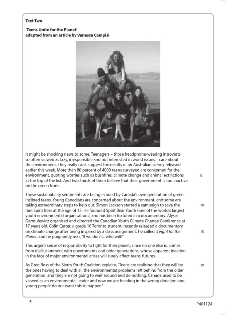 Teens Leading Environmental Change | PDF | Adolescence | Social Media