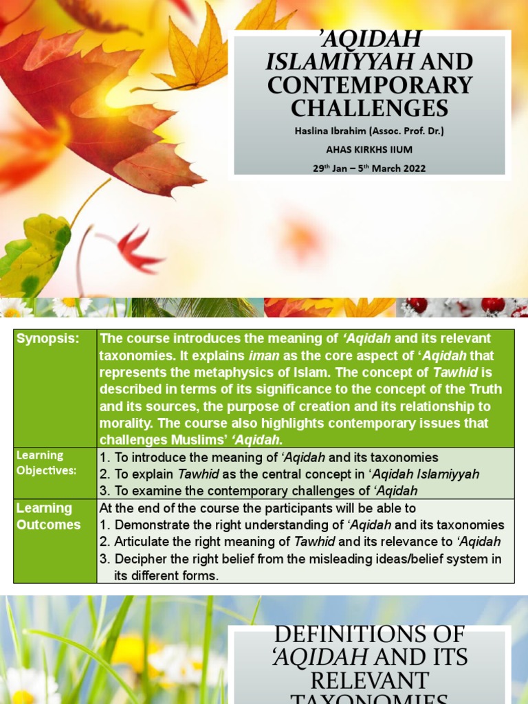 Understanding 'Aqidah in Islam | PDF | Tawhid | Ali