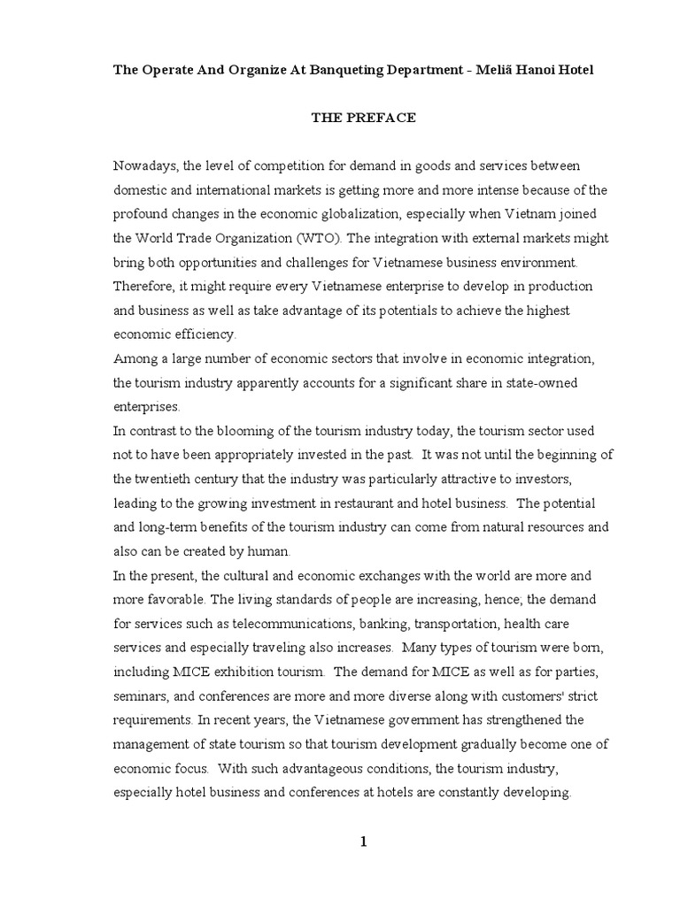 Iii Organization and Operation System of Hotel | PDF | Tourism ...