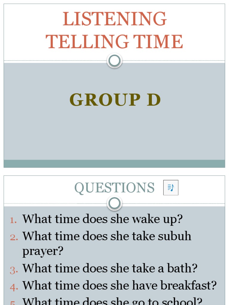 TELLING TIME For Elementary - Elda Resi MW, S.PD | PDF | Lunch | Eating ...