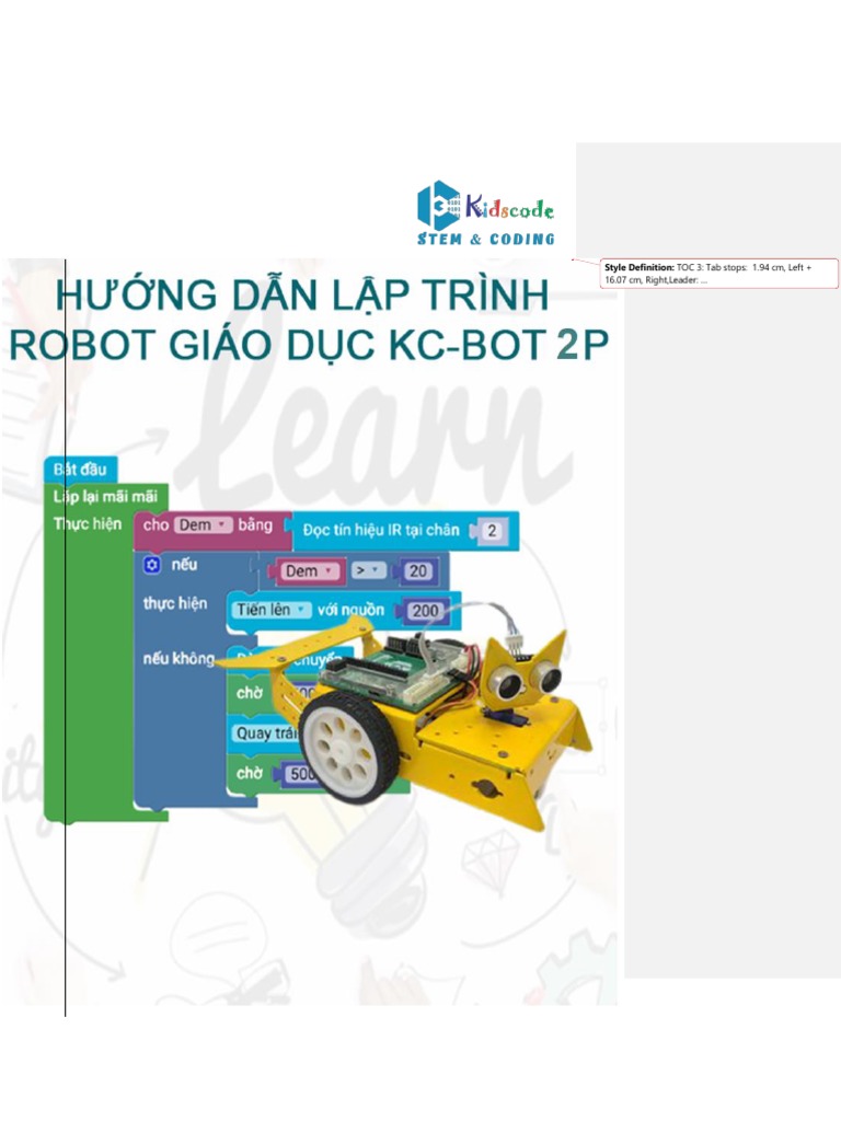 Tài Liệu Hướng Dẫn KC-Bot 2P | PDF